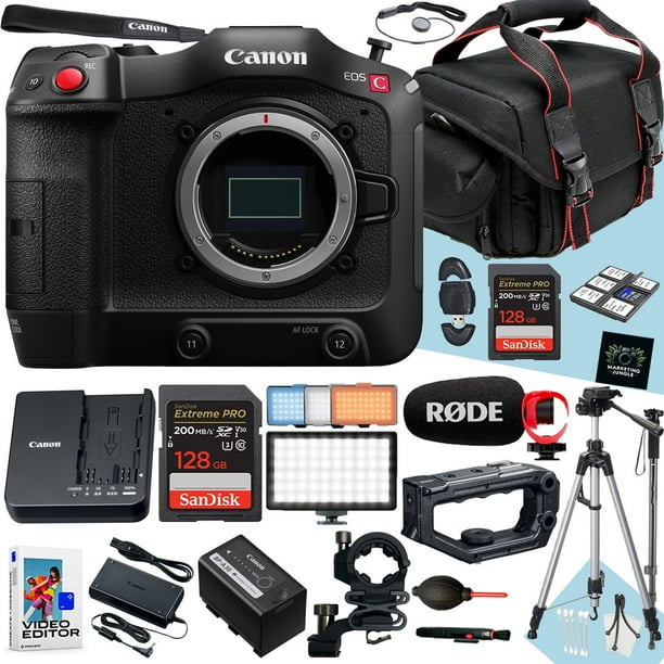 Canon EOS C70 Cinema Camera (Body Only) + 2PC 128 GB Memory + RODE ...