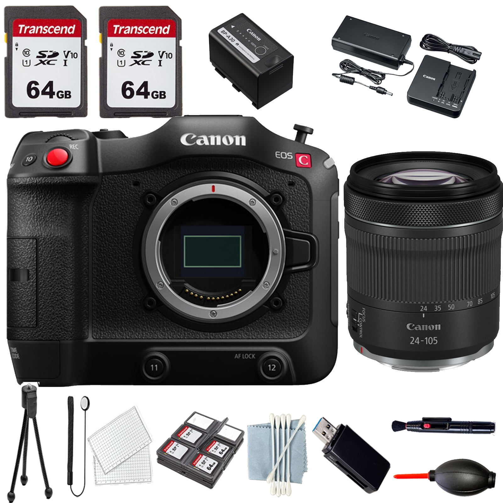 Canon EOS C70 Cinema Camera+Canon RF 24-105mm STM Lens+COMMANDER ...