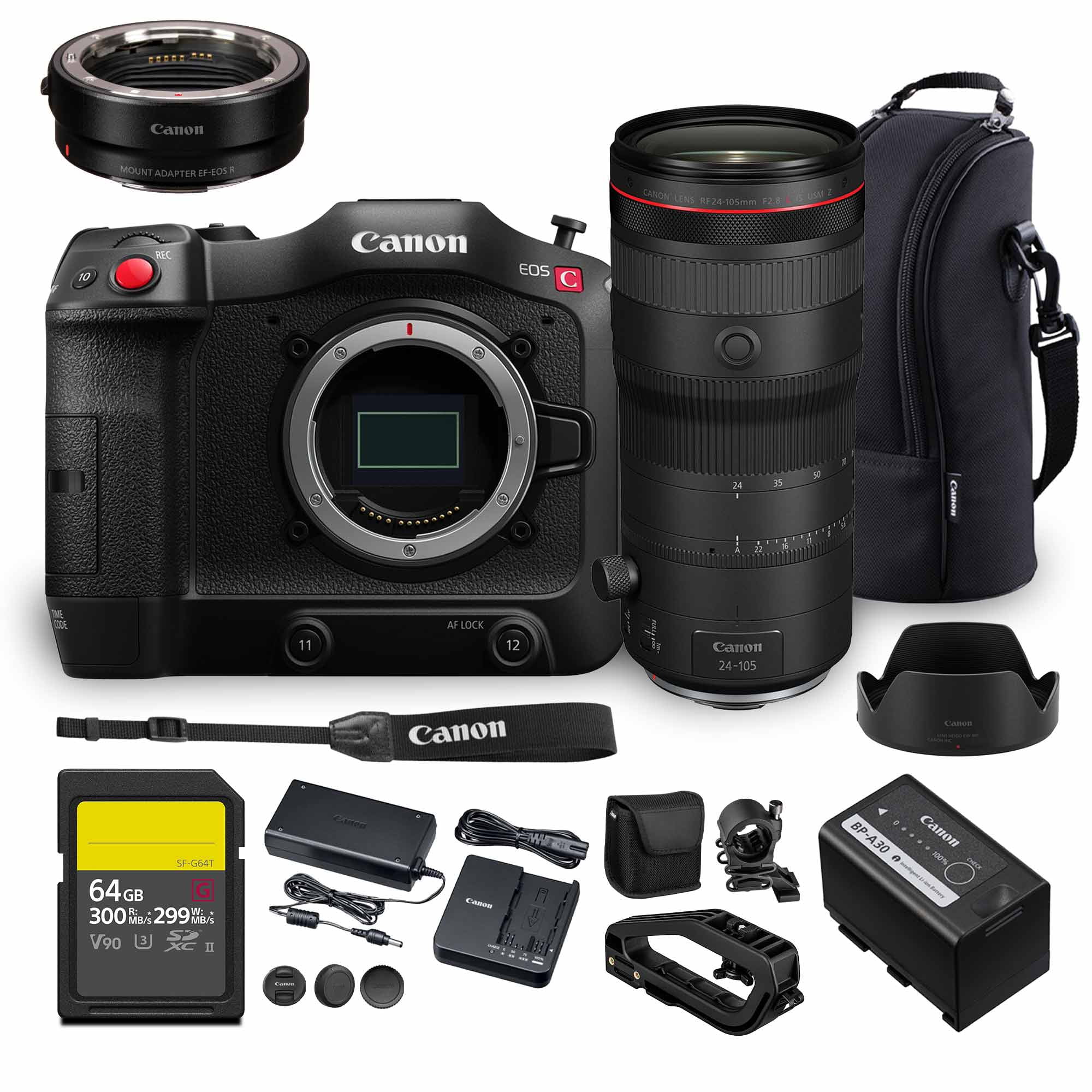 Canon EOS C70 Cinema Camera Kit | 4K Super 35mm Sensor with RF 24-105mm ...