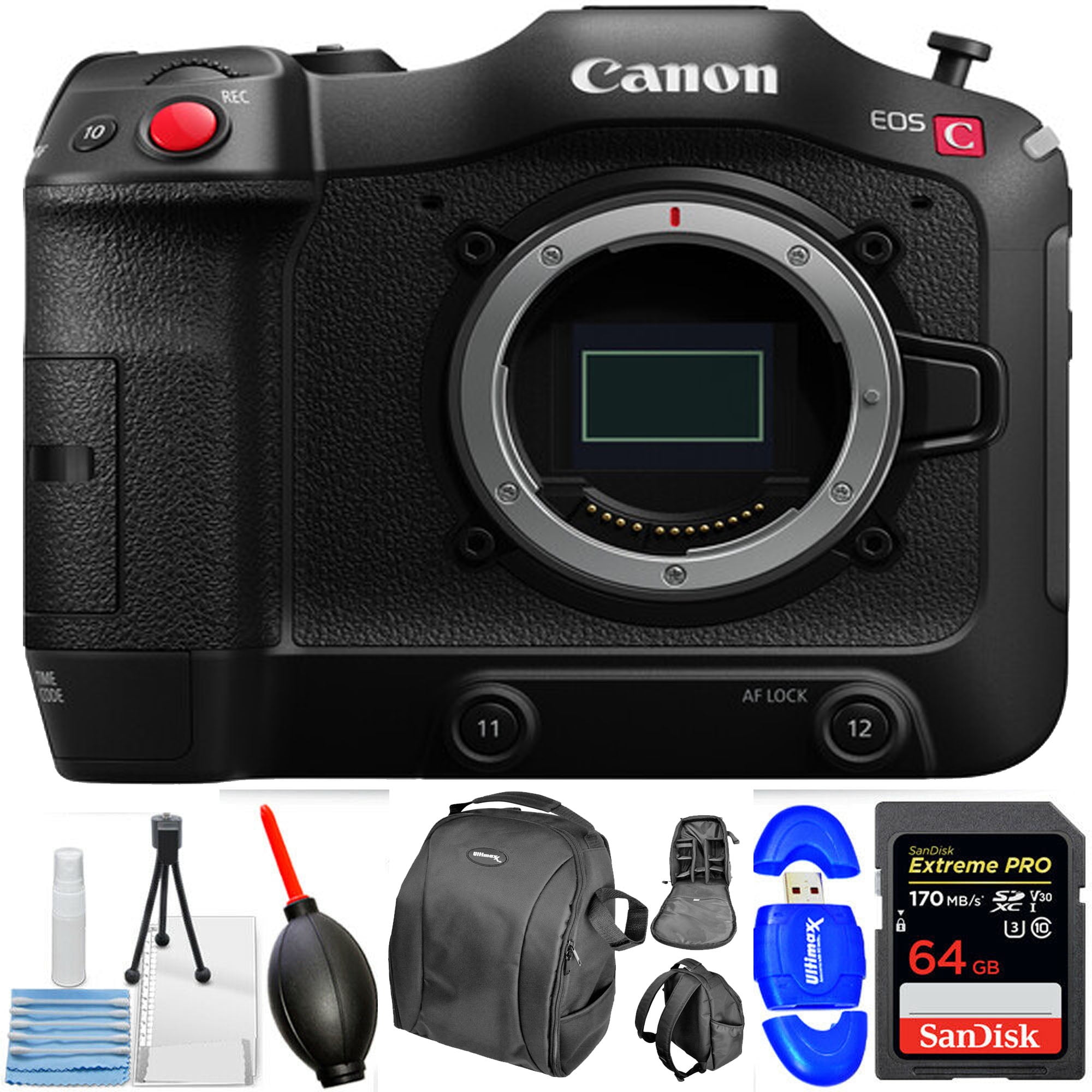 Canon EOS C70 Cinema Camera (RF Lens Mount) Starter Bundle - Walmart.com