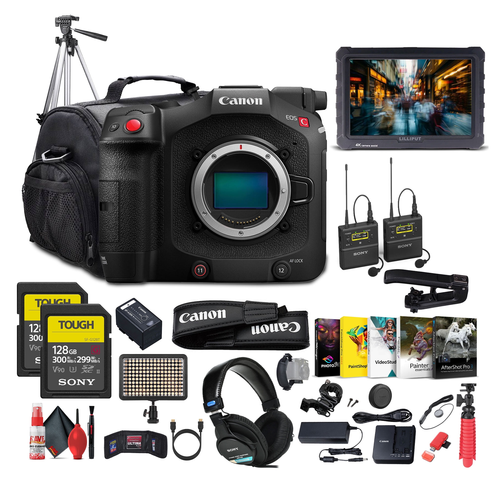Canon EOS C80 6K Full-Frame Cinema Camera (Canon RF) + Mic System ...