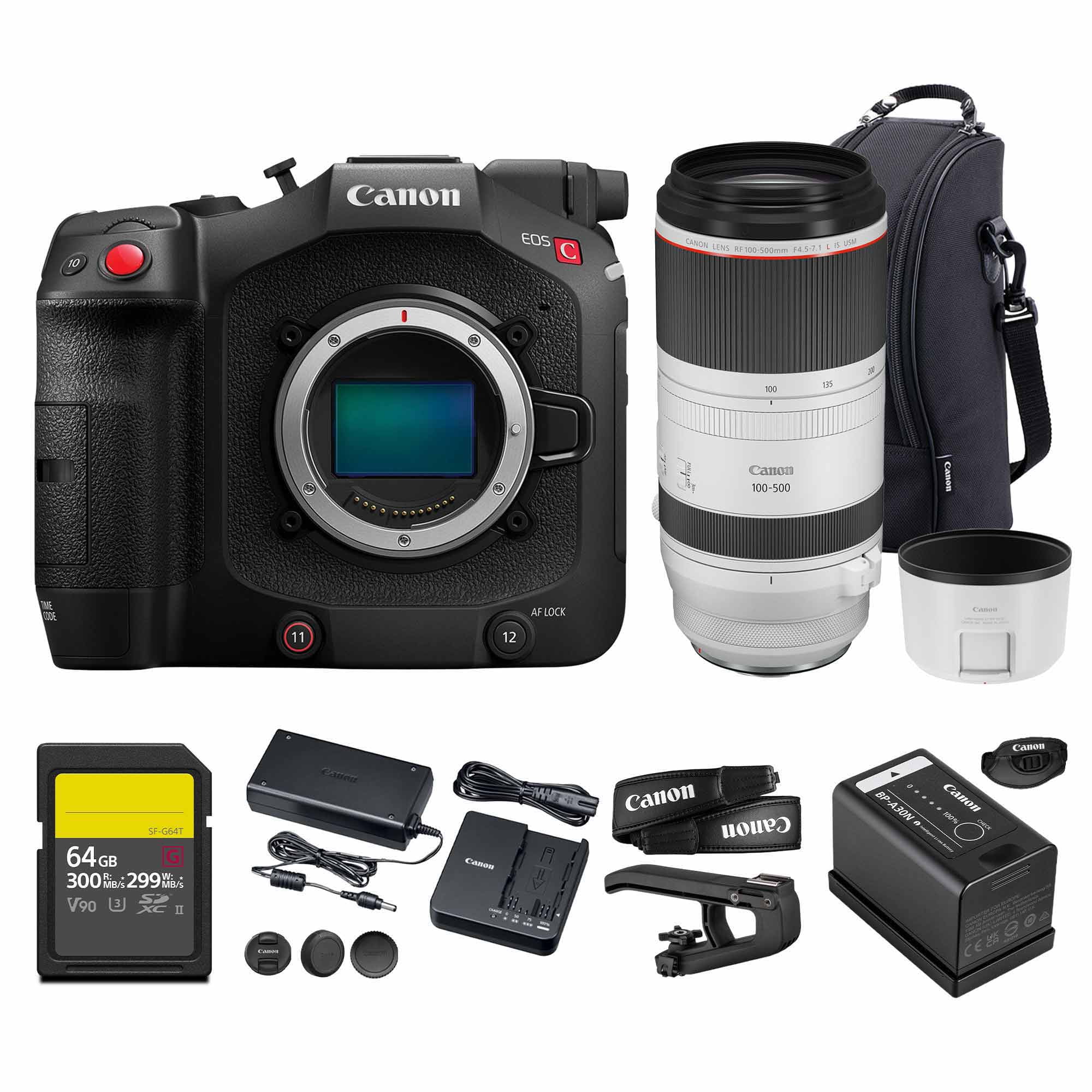 Canon EOS C80 6K Full Frame Cinema Camera RF Mount Triple Base ISO ...