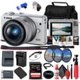 Canon EOS M100 Mirrorless Camera 24.2MP + 15-45mm Lens Bundle 64GB Kit ...