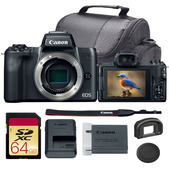 Canon EOS M50 Mirrorless Digital Camera (Body Only) Bundle | 24.1MP APS ...