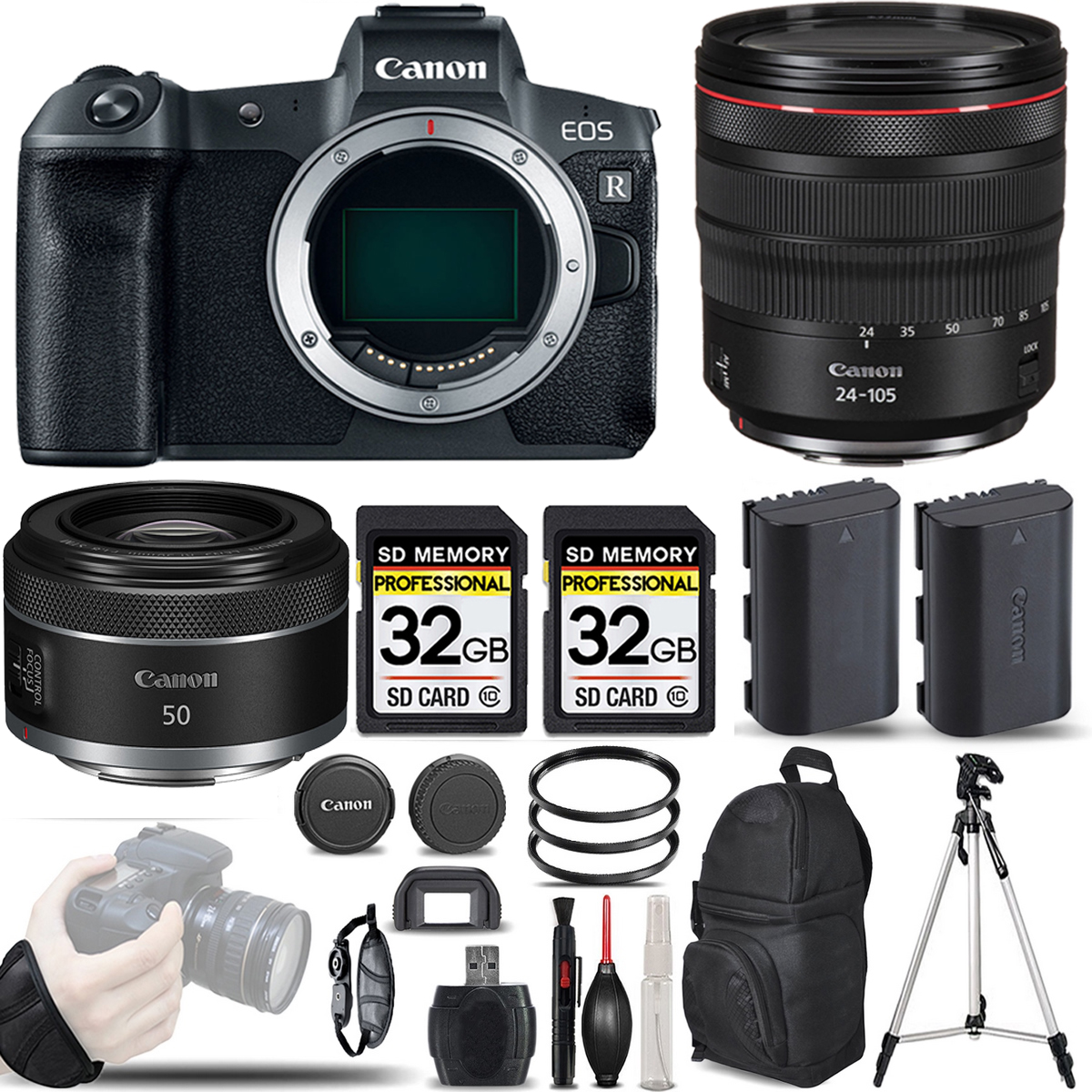 Canon EOS R Mirrorless SLR Camera + Canon 24-105mm f/4L IS USM Lens ...