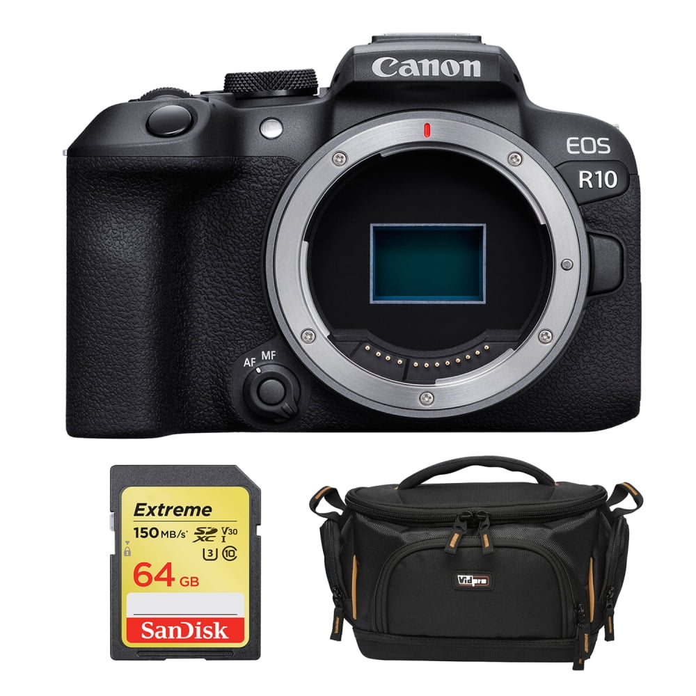 Canon EOS R10 Mirrorless Camera Bundle with 64GB Memory Card + Camera ...