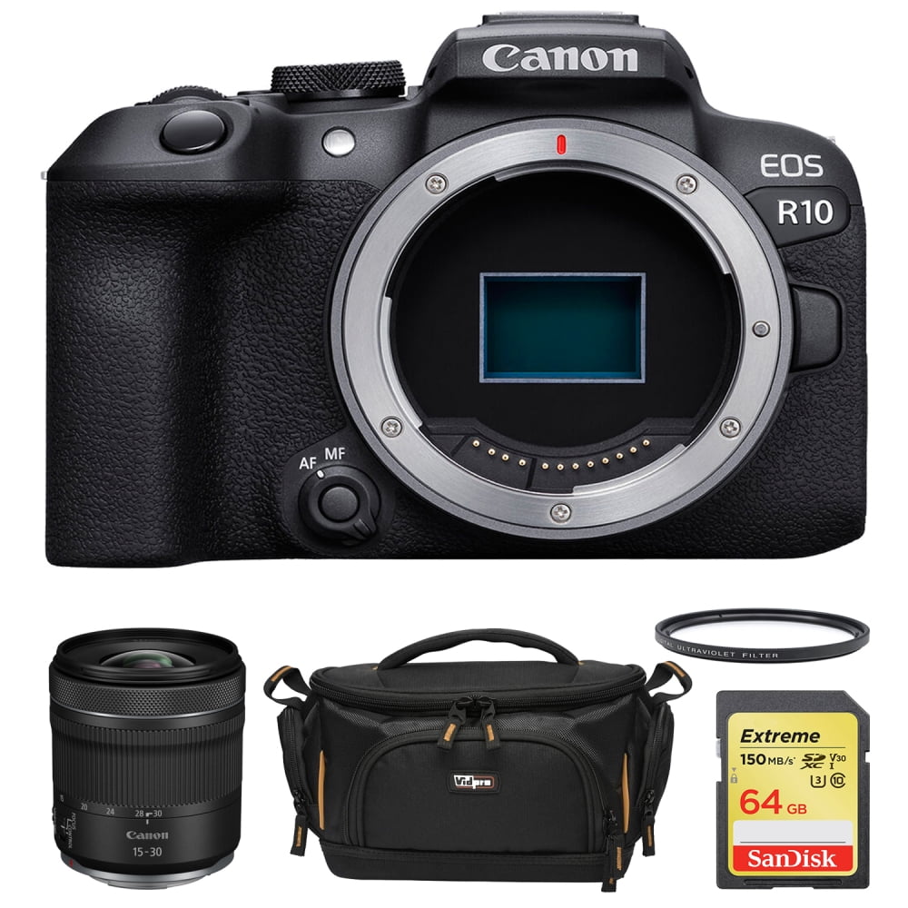 Canon EOS R10 Mirrorless Camera Bundle with Canon RF 16mm f/2.8 STM ...