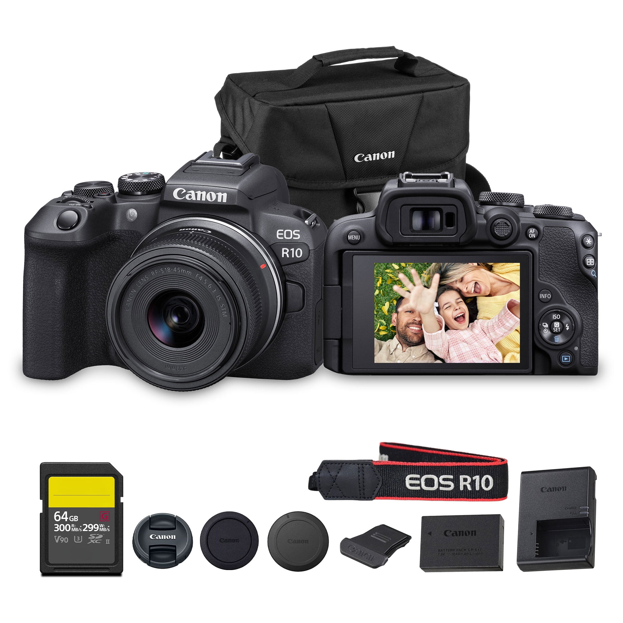 Canon EOS R10 Mirrorless Camera Kit with RF-S 18-45mm Lens | 24.2MP APS ...