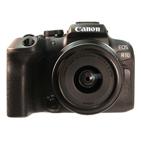 Canon EOS R10 24.2MP Mirrorless Camera with 18-45mm Lens, UHD 4K, Wi-Fi ...