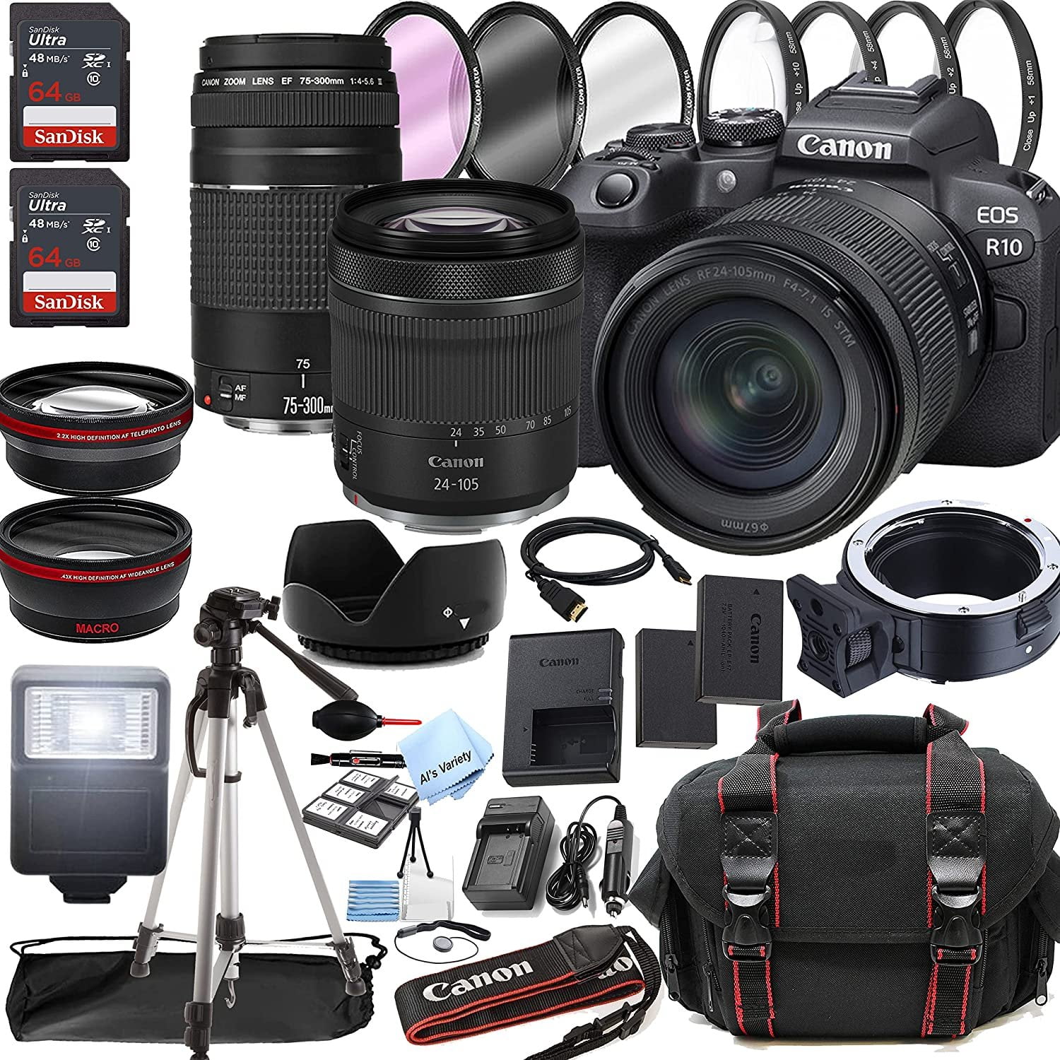 Canon EOS R10 Mirrorless Digital Camera with RF 24-105mm f/4-7.1 STM ...