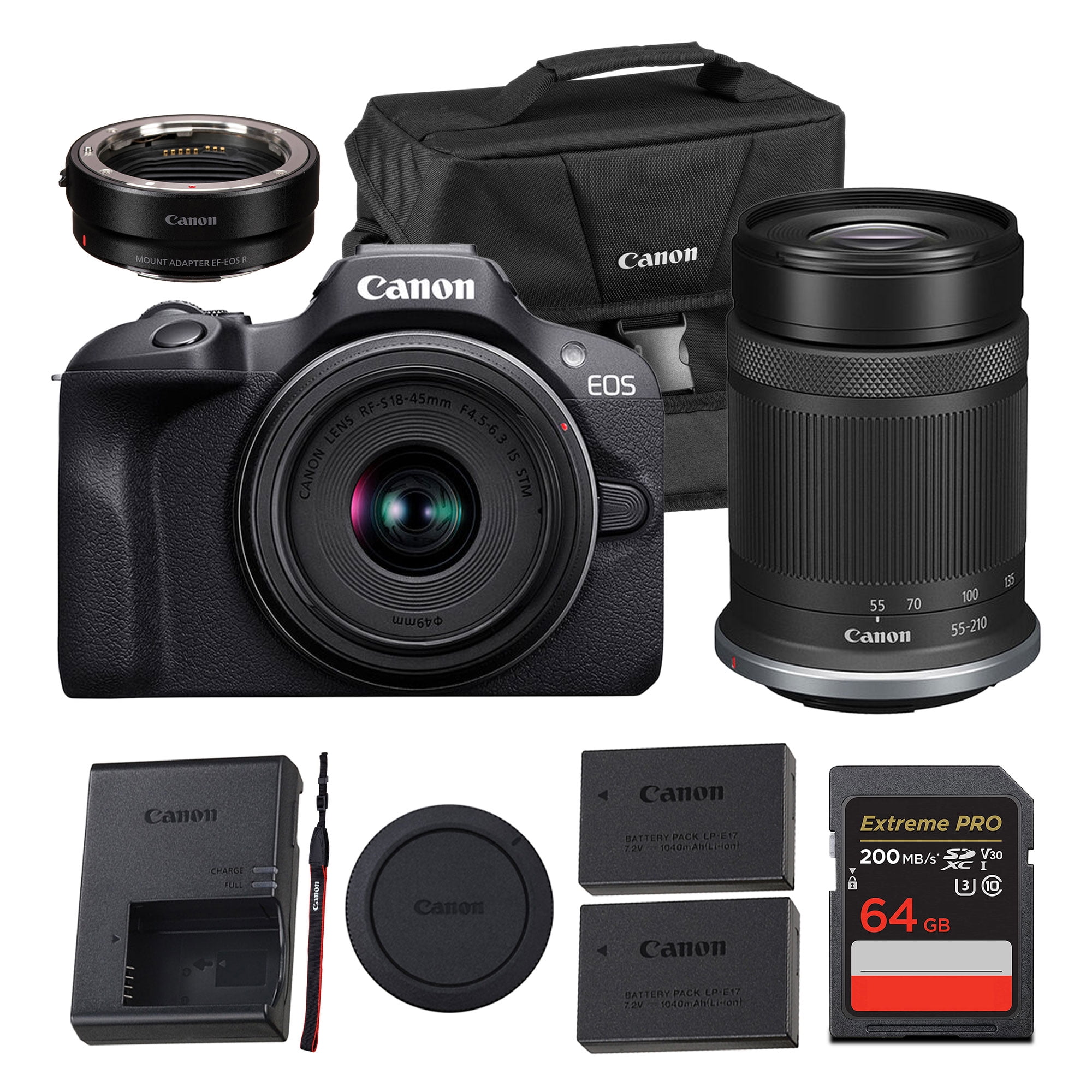 Canon EOS R100 Mirrorless Camera Kit – APS-C RF Camera with 18-45mm ...