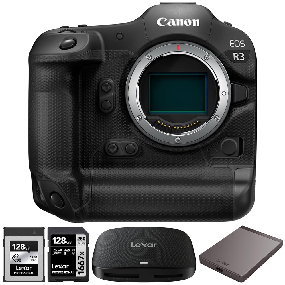 Canon EOS R3 Mirrorless Camera Body + 1TB Portable SSD + 128GB ...
