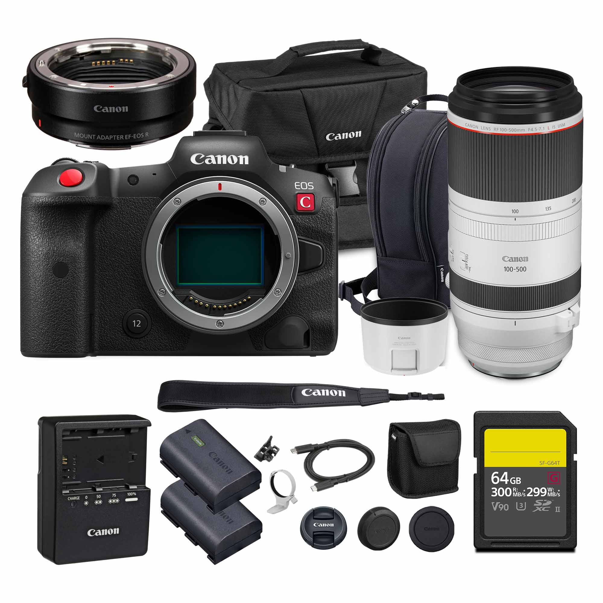 Canon EOS R5 C Mirrorless Cinema Camera 45MP Full Frame 8K RAW Video ...