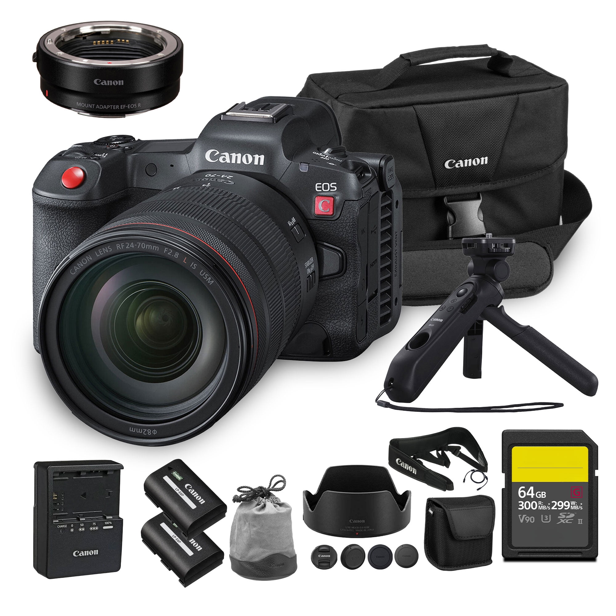 Canon EOS R5 C Mirrorless Cinema Camera Kit with RF 24-70mm f/2.8 Lens ...