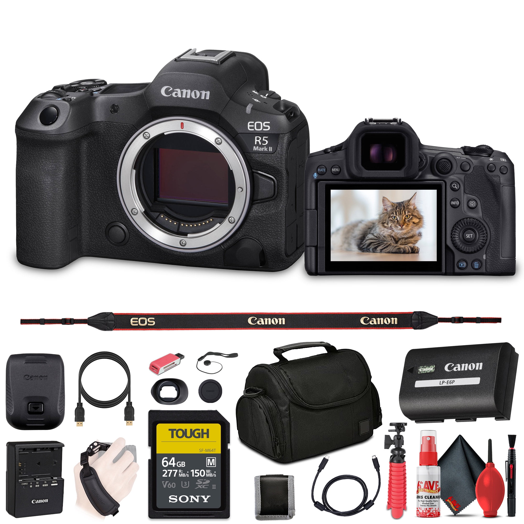 Canon EOS R5 Mark II Mirrorless Camera, 45MP, Full-Frame Hybrid Camera ...
