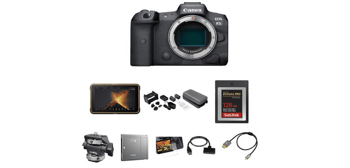 Canon EOS R5 Mirrorless Camera Raw Recording Kit - Walmart.com