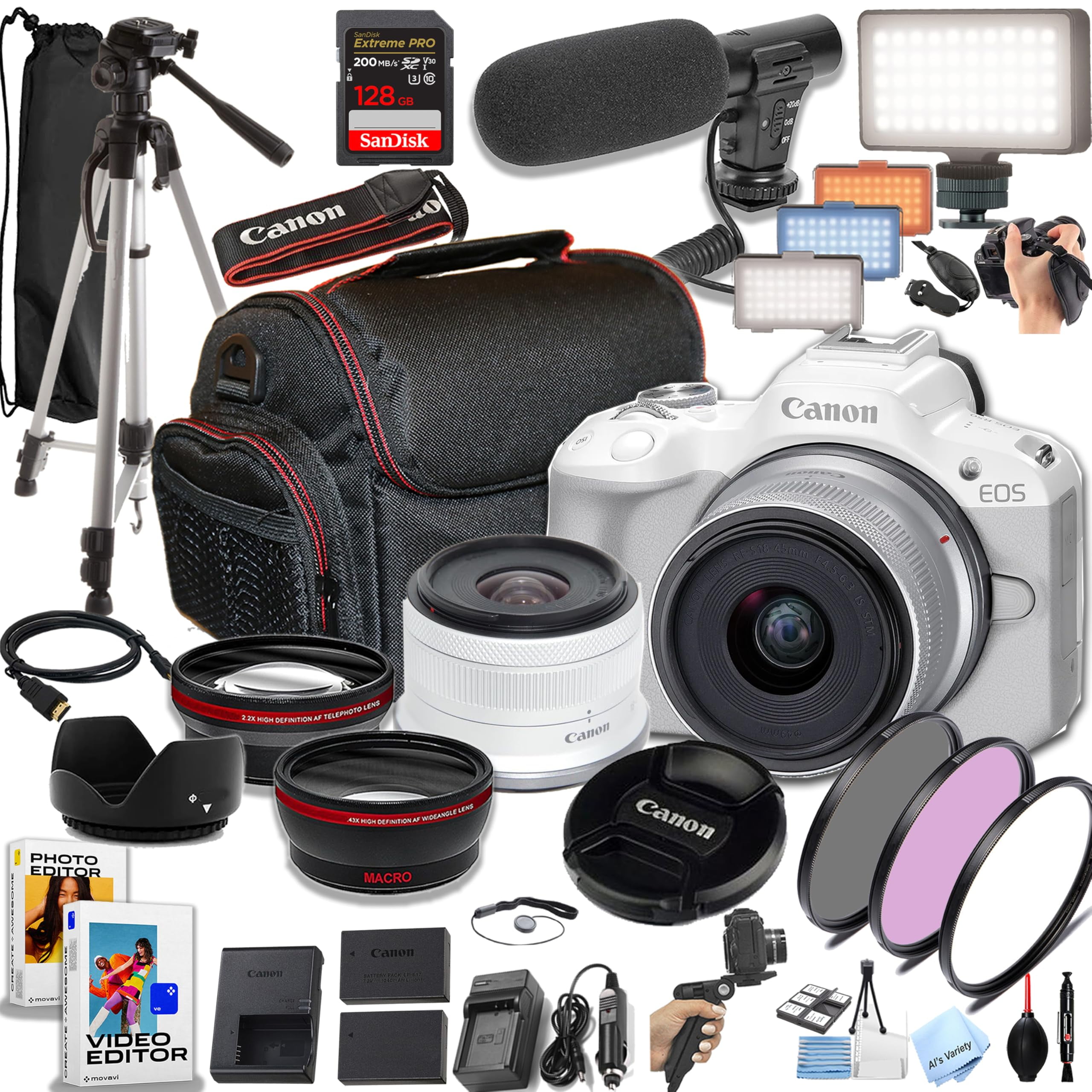 Canon EOS R50 24.2MP APS-C CMOS Sensor Mirrorless Camera with 18-45mm ...