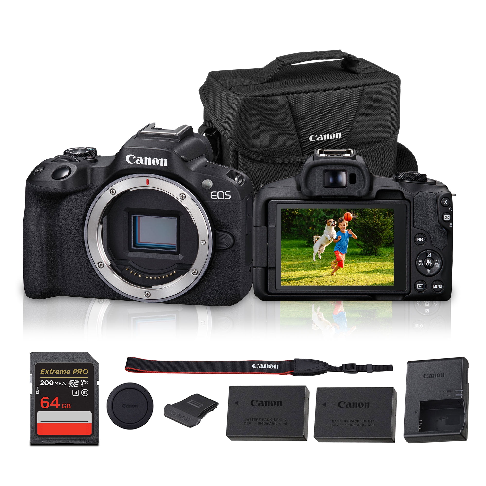 Canon EOS R50 Mirrorless Camera | 24.2MP APS-C, 4K 30p Video, Dual ...
