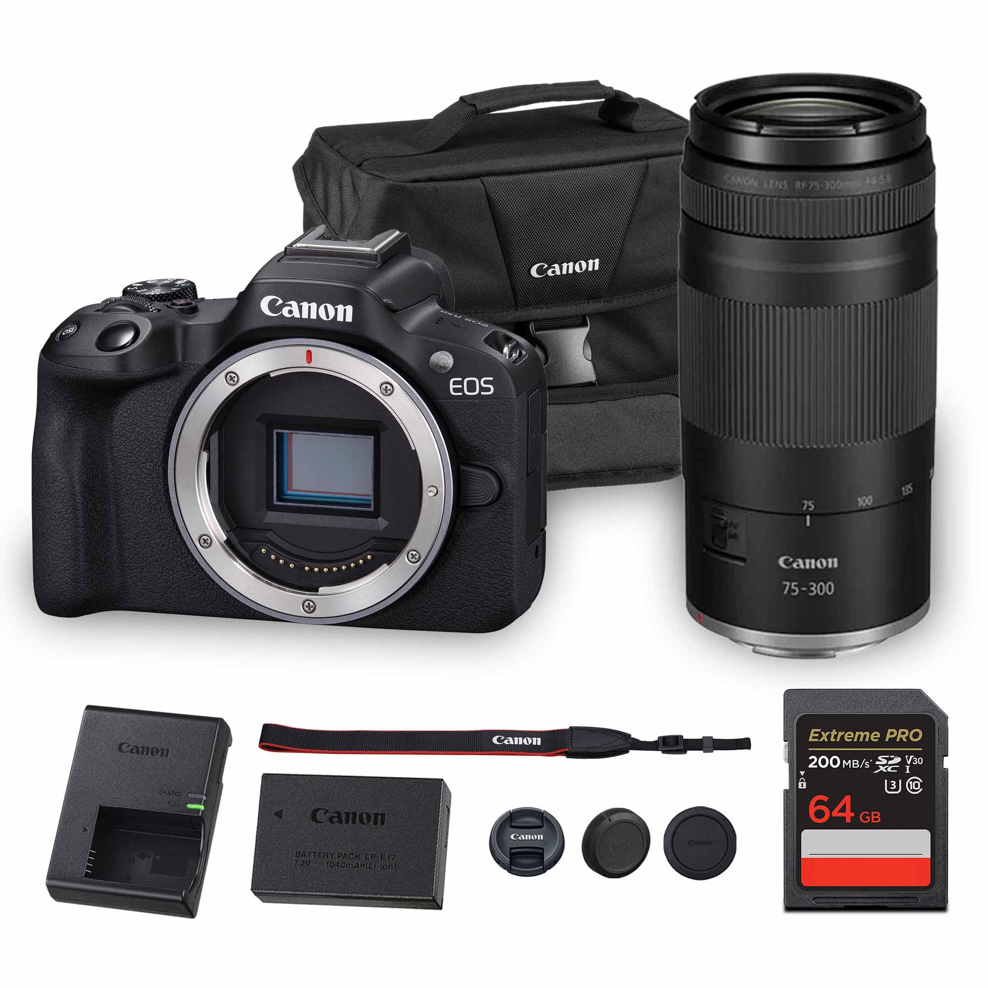 Canon EOS R50 Mirrorless Camera | 24.2MP APS-C, 4K 30p Video, Dual ...