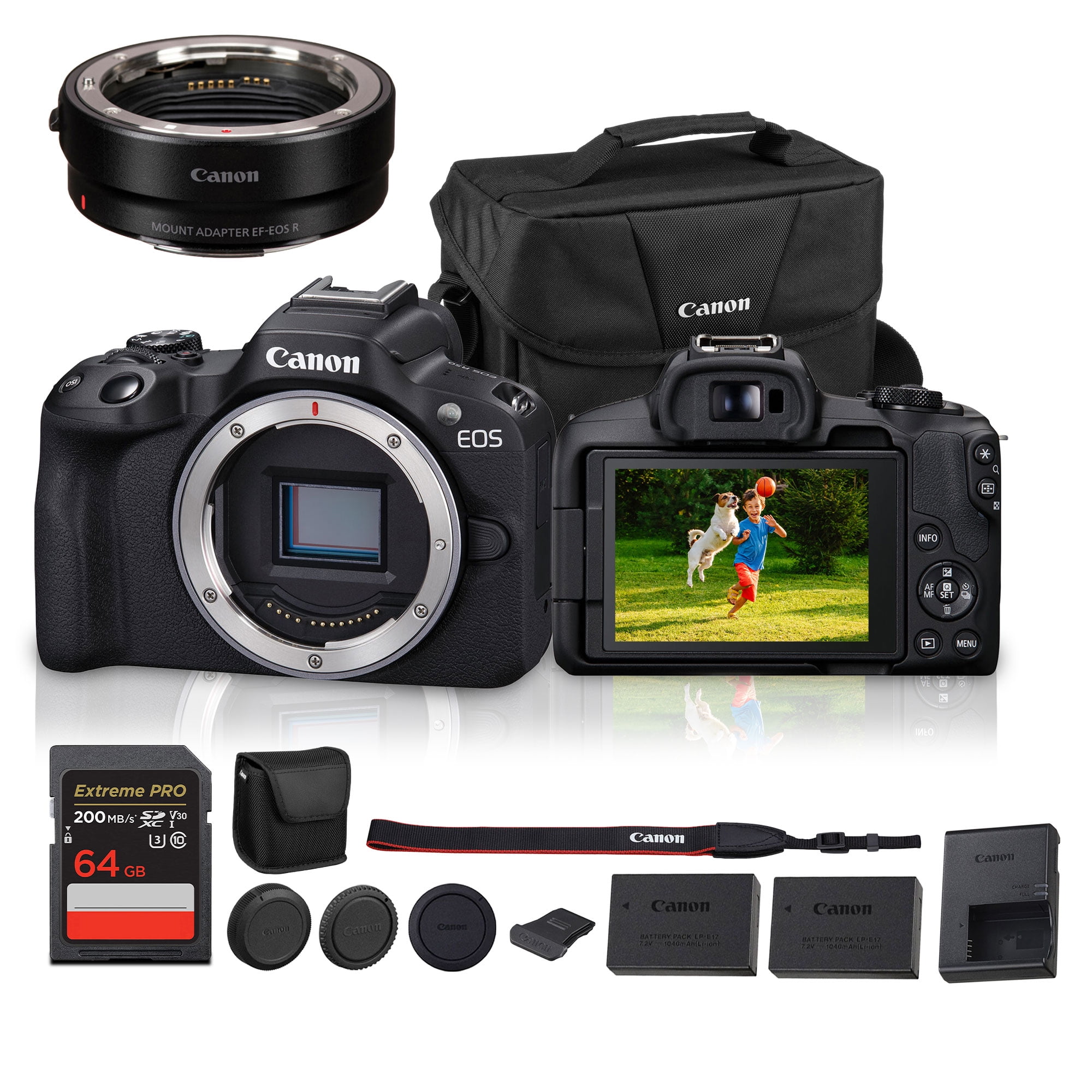 Canon EOS R50 Mirrorless Camera | 24.2MP APS-C, 4K 30p Video, Dual ...