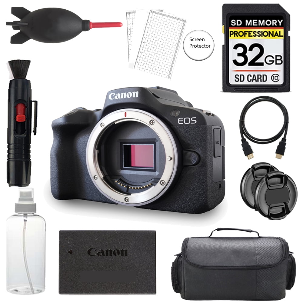 Canon EOS R50 (Body) + 32GB + Bag+ Screen Protector- Basic Kit ...