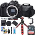 Canon EOS R50 Mirrorless Camera (Black) Body Only + SanDisk 64 GB ...