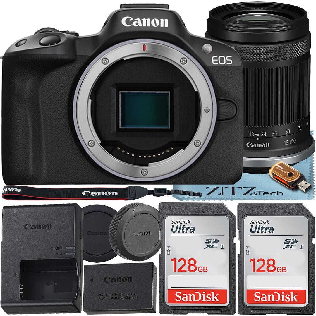 Canon EOS R50 Mirrorless Camera with RF-S 18-150mm f/3.5-6.3 IS STM ...