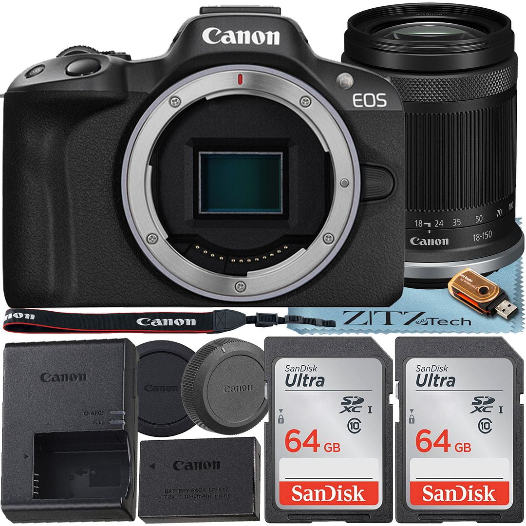 Canon EOS R50 Mirrorless Camera with RF-S 18-150mm f/3.5-6.3 IS STM ...