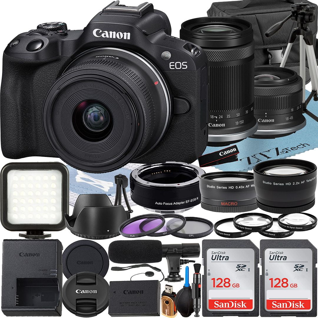 Canon EOS R50 Mirrorless Camera Content Creation kit with Digital ...