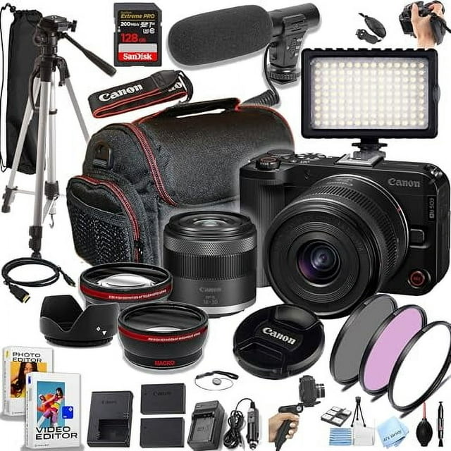 Canon EOS R50 V 24.2MP APS-C CMOS Sensor Mirrorless Camera with 14-30mm ...