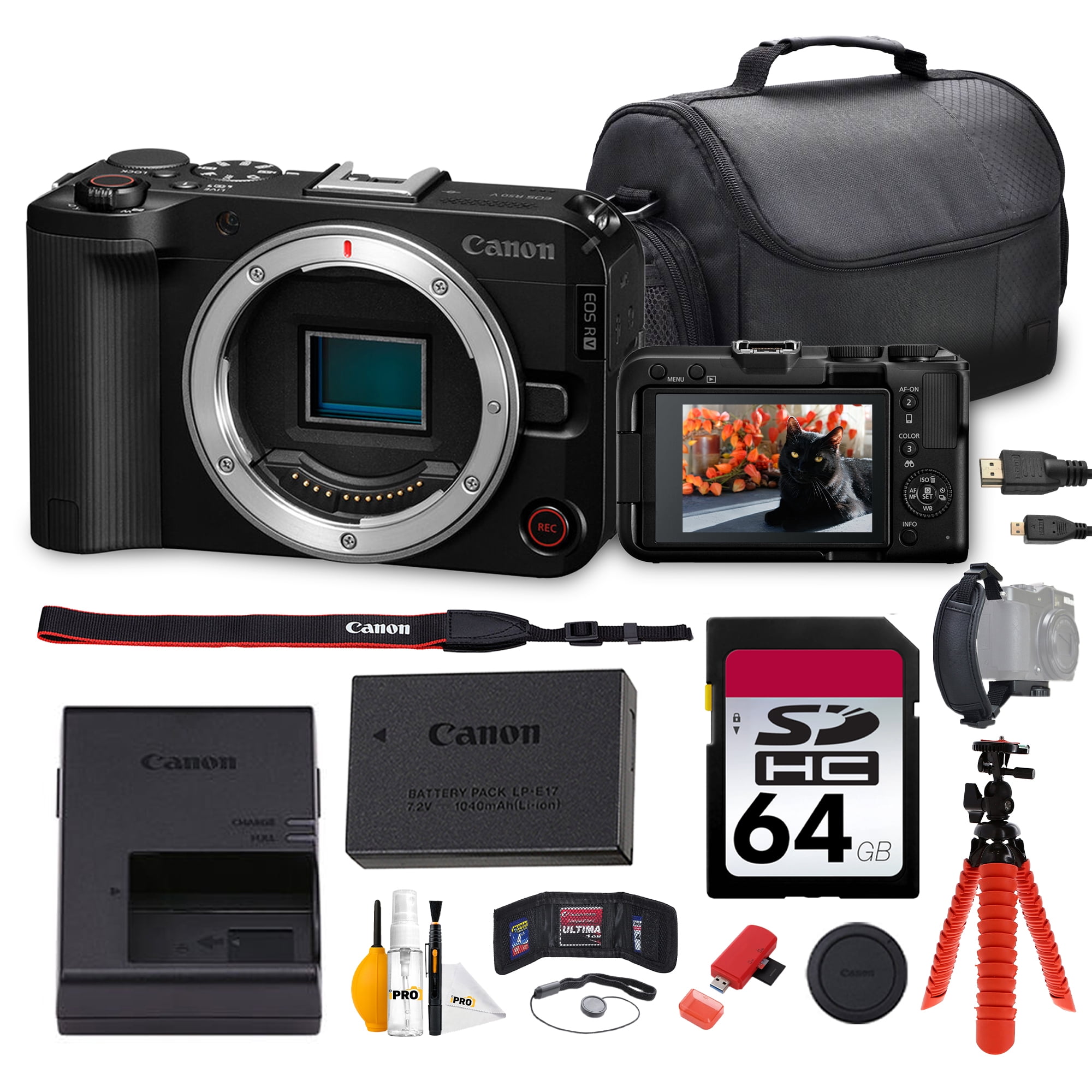 Canon EOS R50 V Mirrorless Camera Bundle | 24.2MP APS-C Sensor, Dual ...