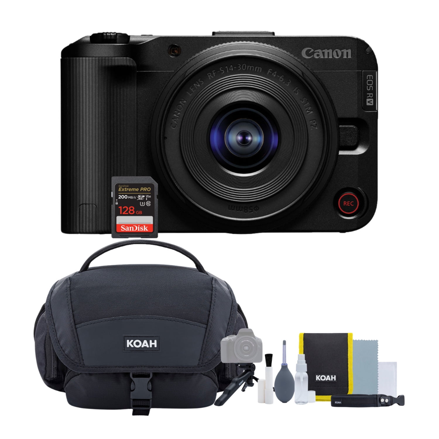 Canon EOS R50 V Mirrorless Camera with 14-30mm f/4-6.3 Lens Bundle with ...