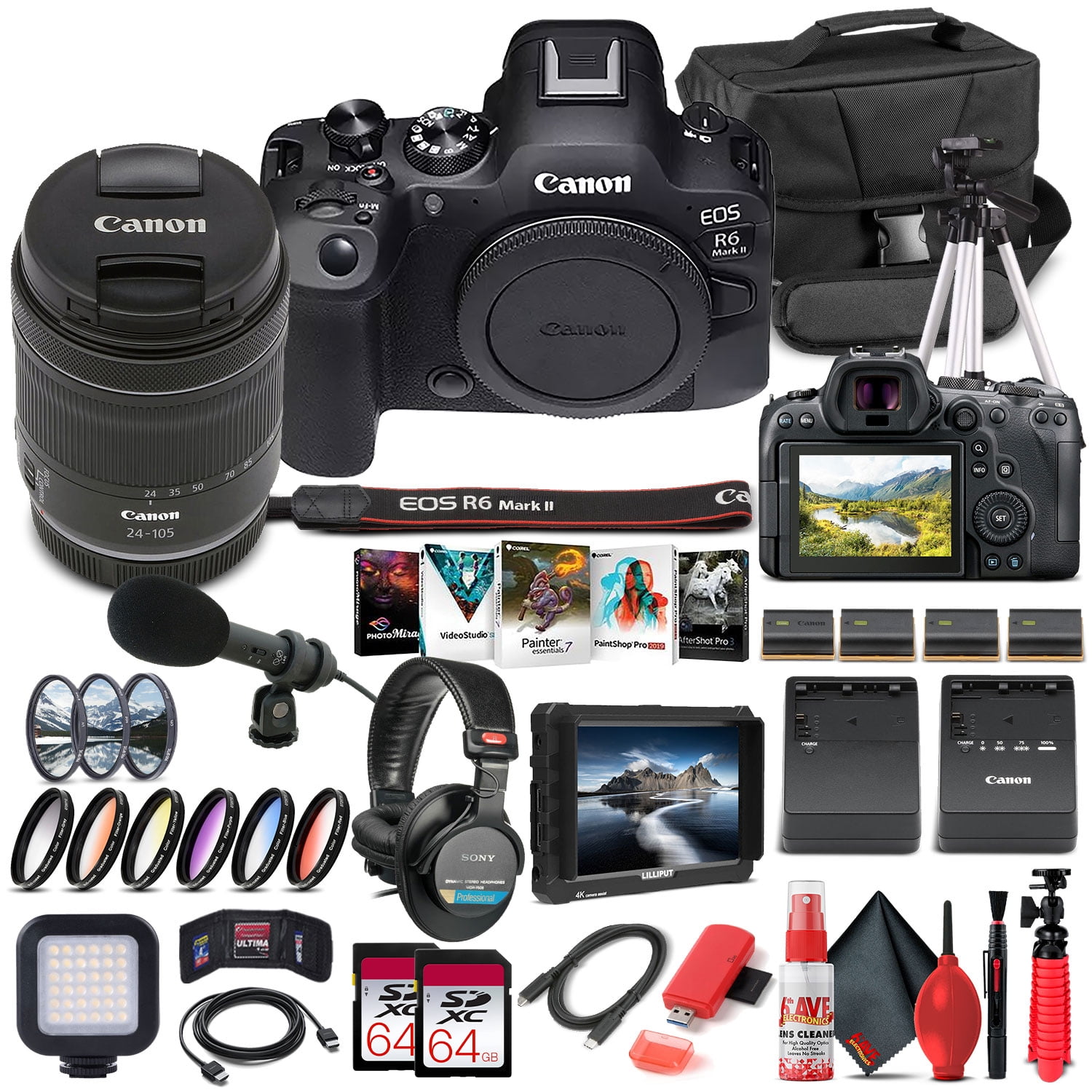 Canon EOS R6 Mark II Mirrorless Camera with 24-105mm F4-7.1 Lens ...