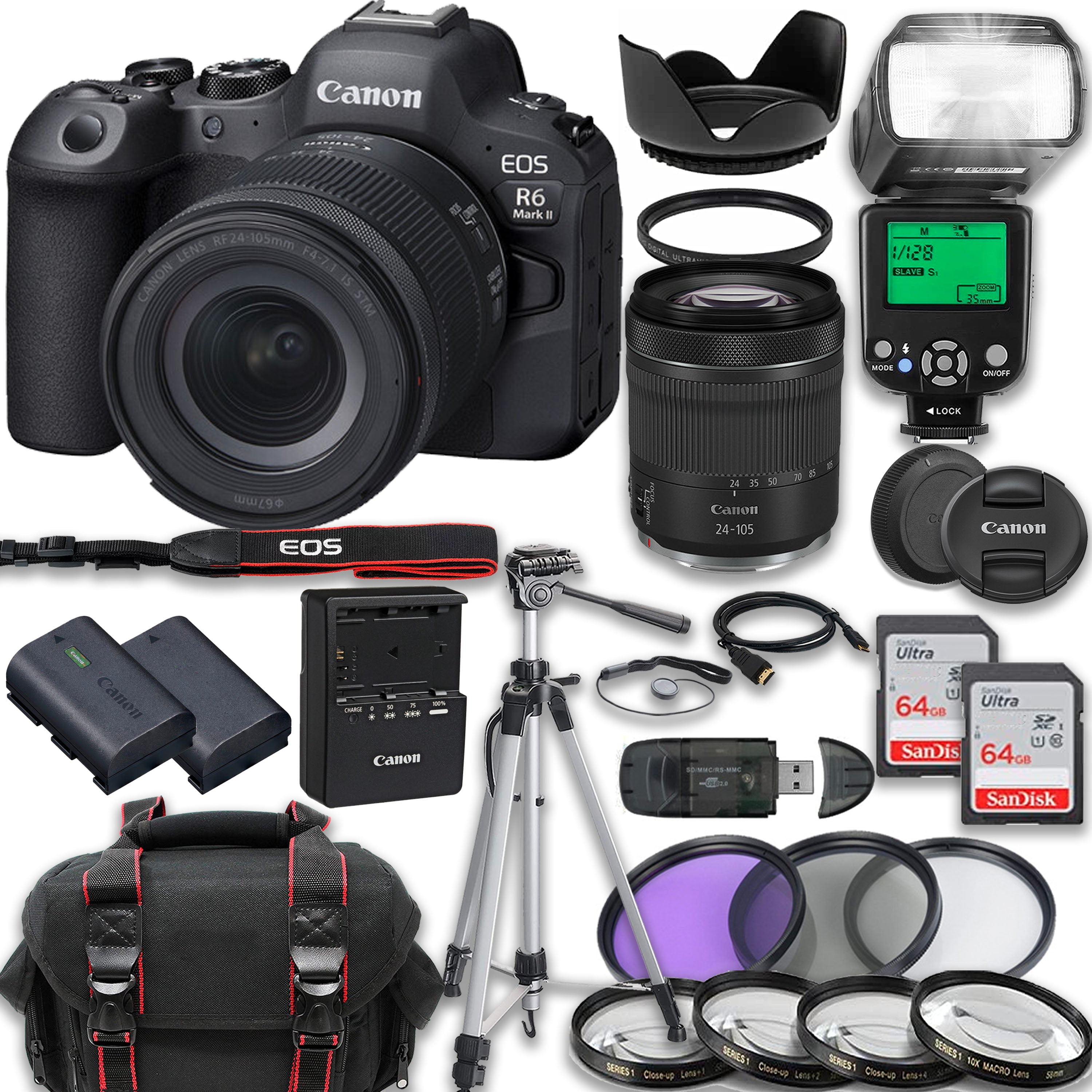Canon EOS R6 Mark II Mirrorless Camera with RF 24-105mm STM Lens ...