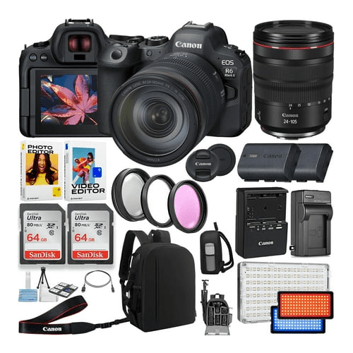 Canon EOS R6 Mark II Full Frame Mirrorless Camera with RF 24-105mm Lens ...