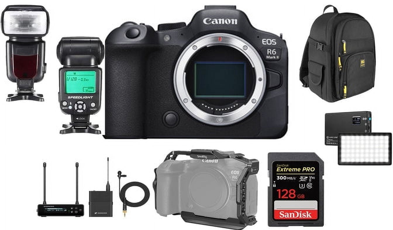 Canon EOS R6 Mark II Mirrorless Camera and Audio Recording Kit ...