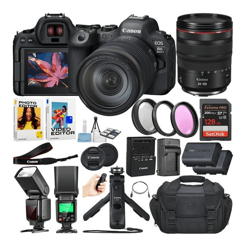 Canon EOS R6 Mark II Mirrorless Camera w/ Canon RF 24-105mm f/4 L IS ...