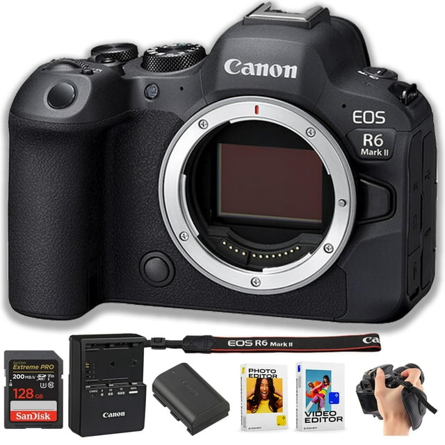 Canon EOS R6 Mark II Mirrorless Digital Camera Body | 24.2MP Full-Frame CMOS Sensor, Dual Pixel ...