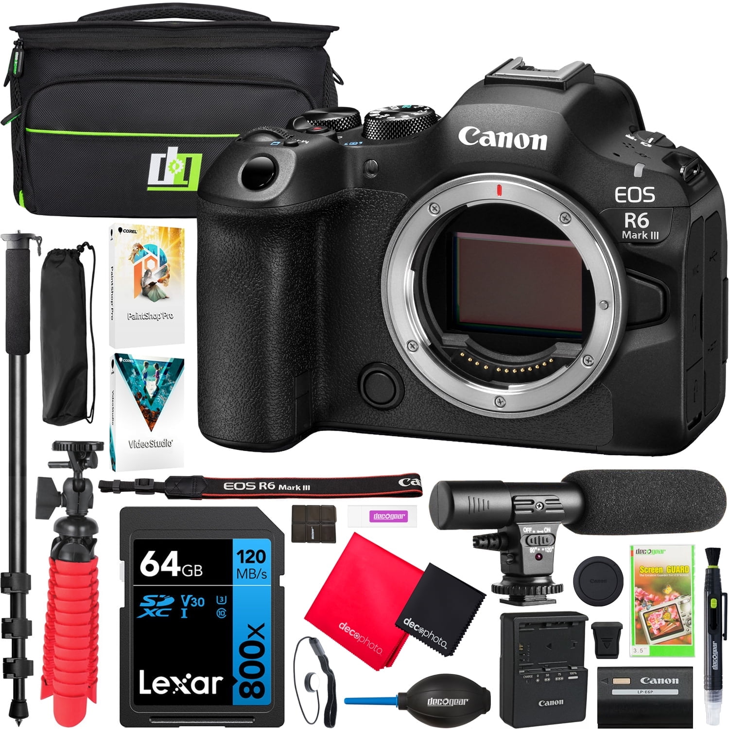 Canon EOS R6 Mark III Full Frame Mirrorless Interchangeable Lens Camera ...