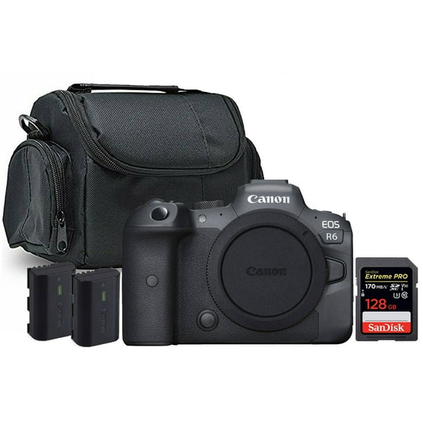 Canon EOS R6 Mirrorless Digital Camera Body with Extra Canon LP-E6NH ...
