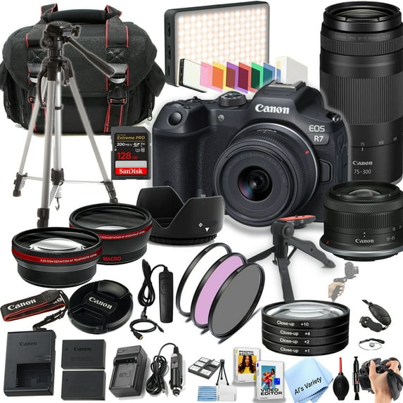 Canon EOS R7 32.5MP APS-C CMOS Sensor Mirrorless Camera with 18-45mm ...
