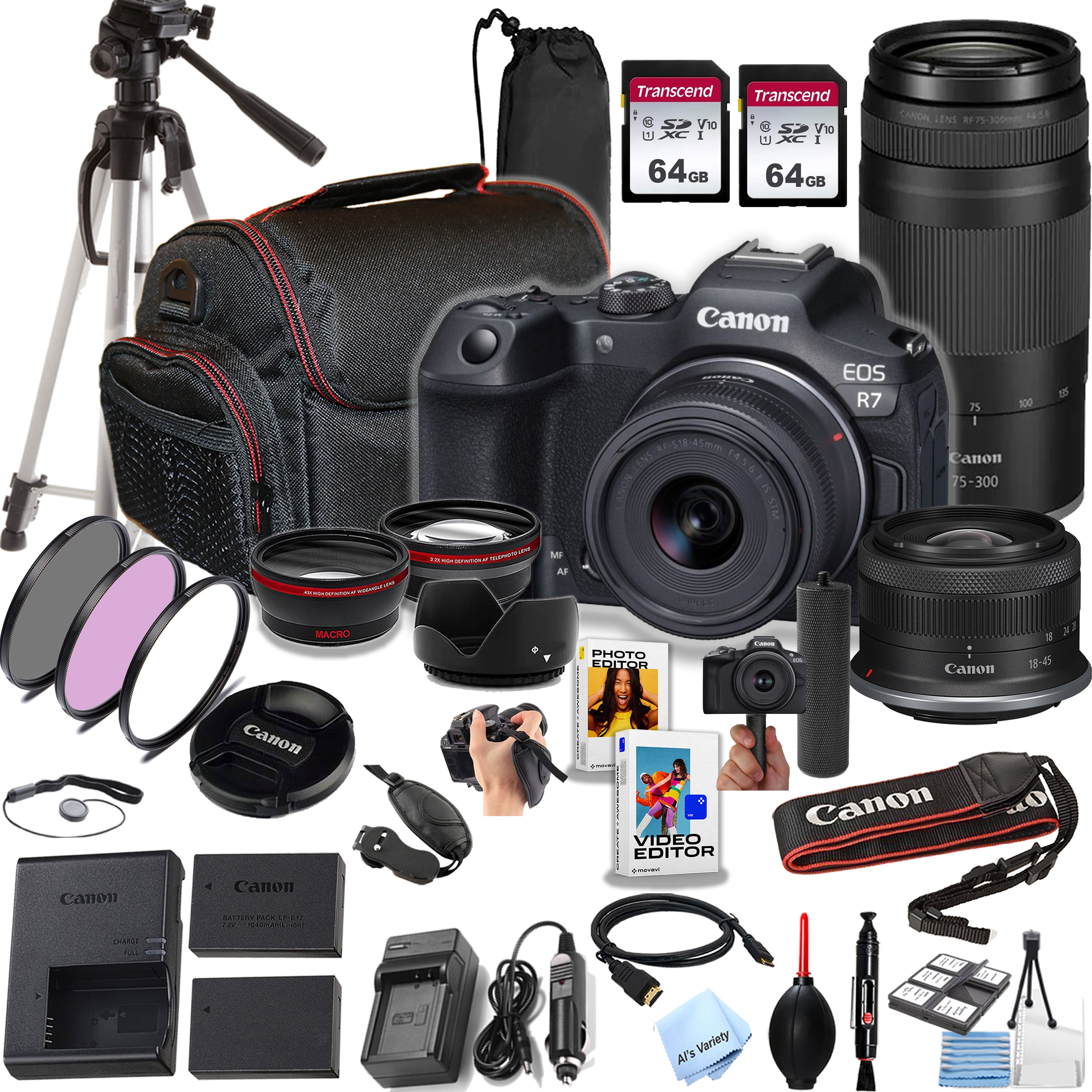 Canon EOS R7 32.5MP APS-C CMOS Sensor Mirrorless Camera with 18-45mm ...