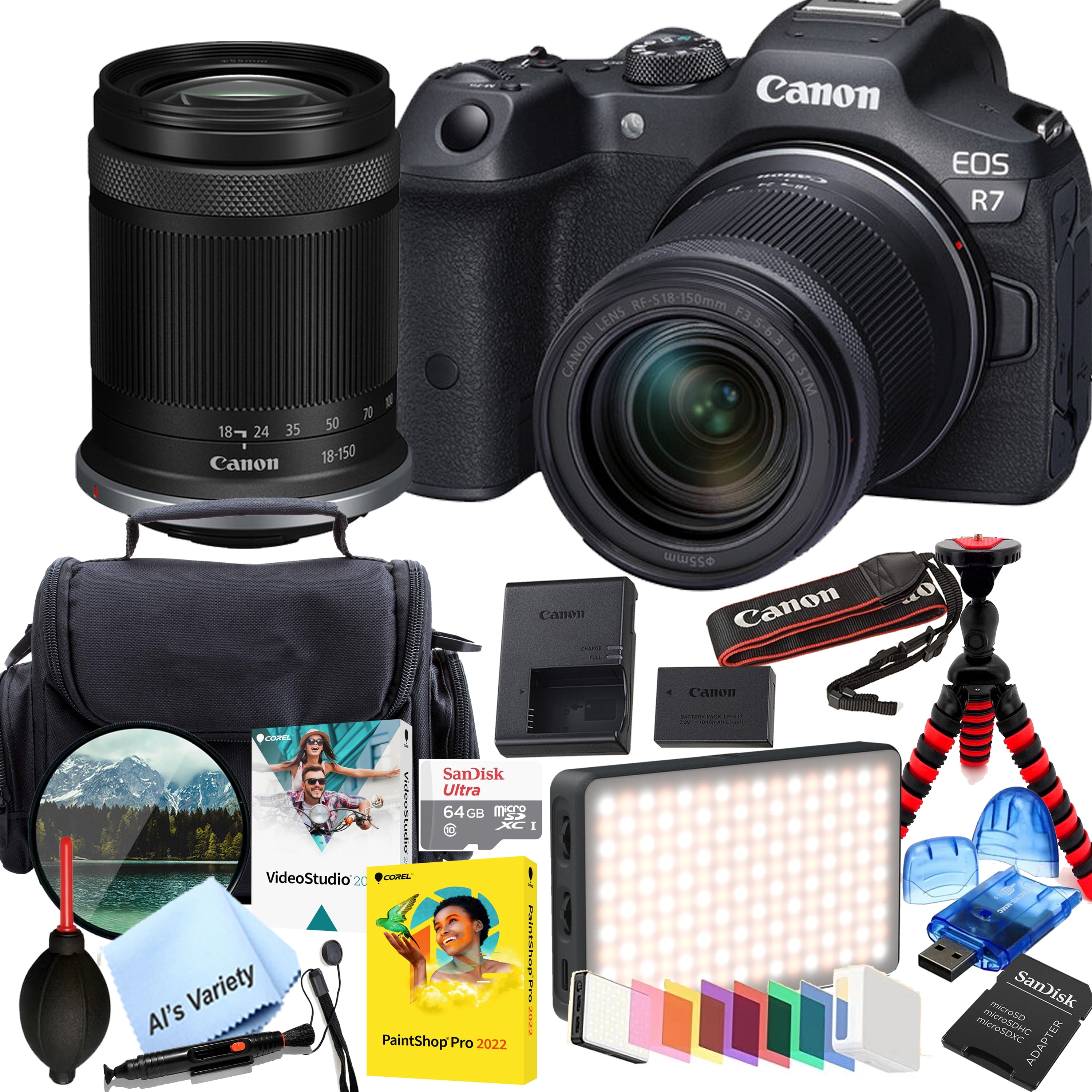 Canon EOS R7 32.5MP APS-C CMOS Sensor Mirrorless Camera with 18-150mm ...