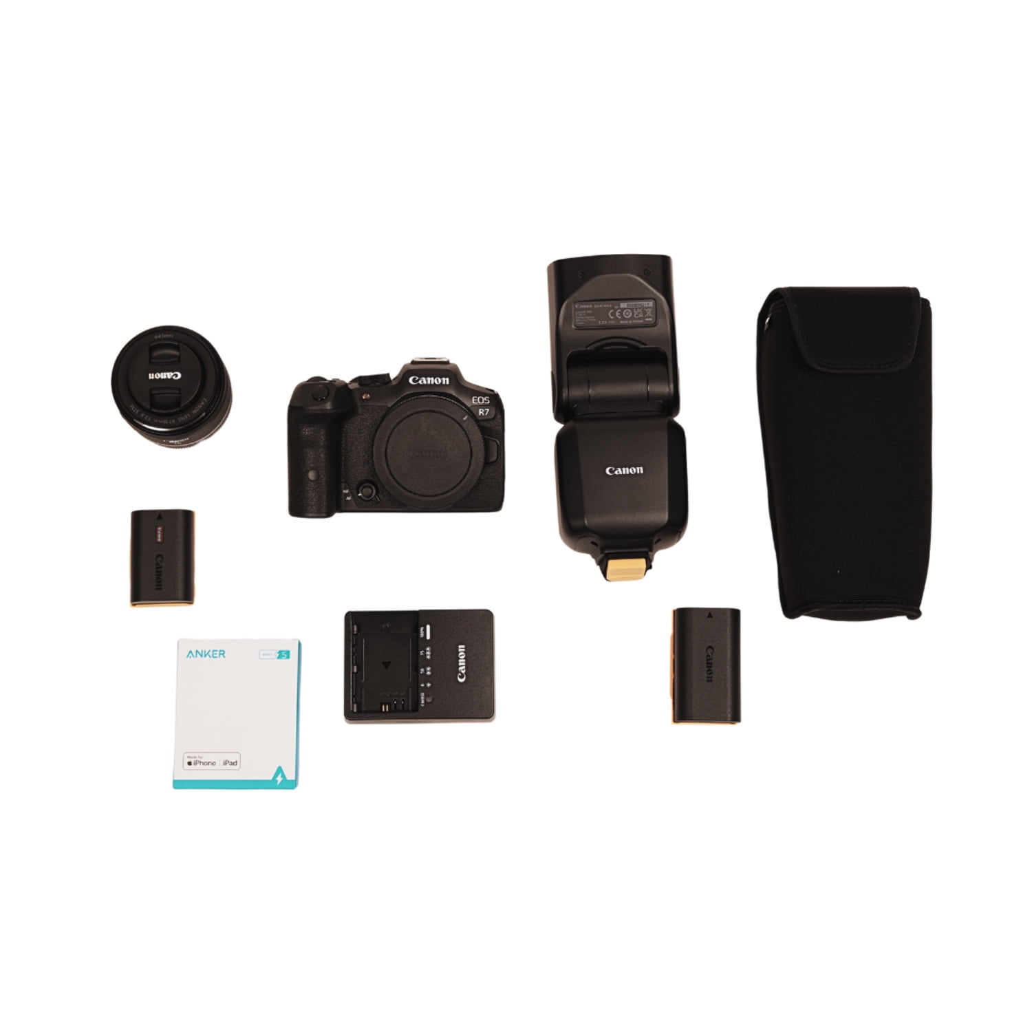 Canon EOS R7 Bundle (R7 Body + RF 16mm f/2.8 STM + EL5 Speedlight ...