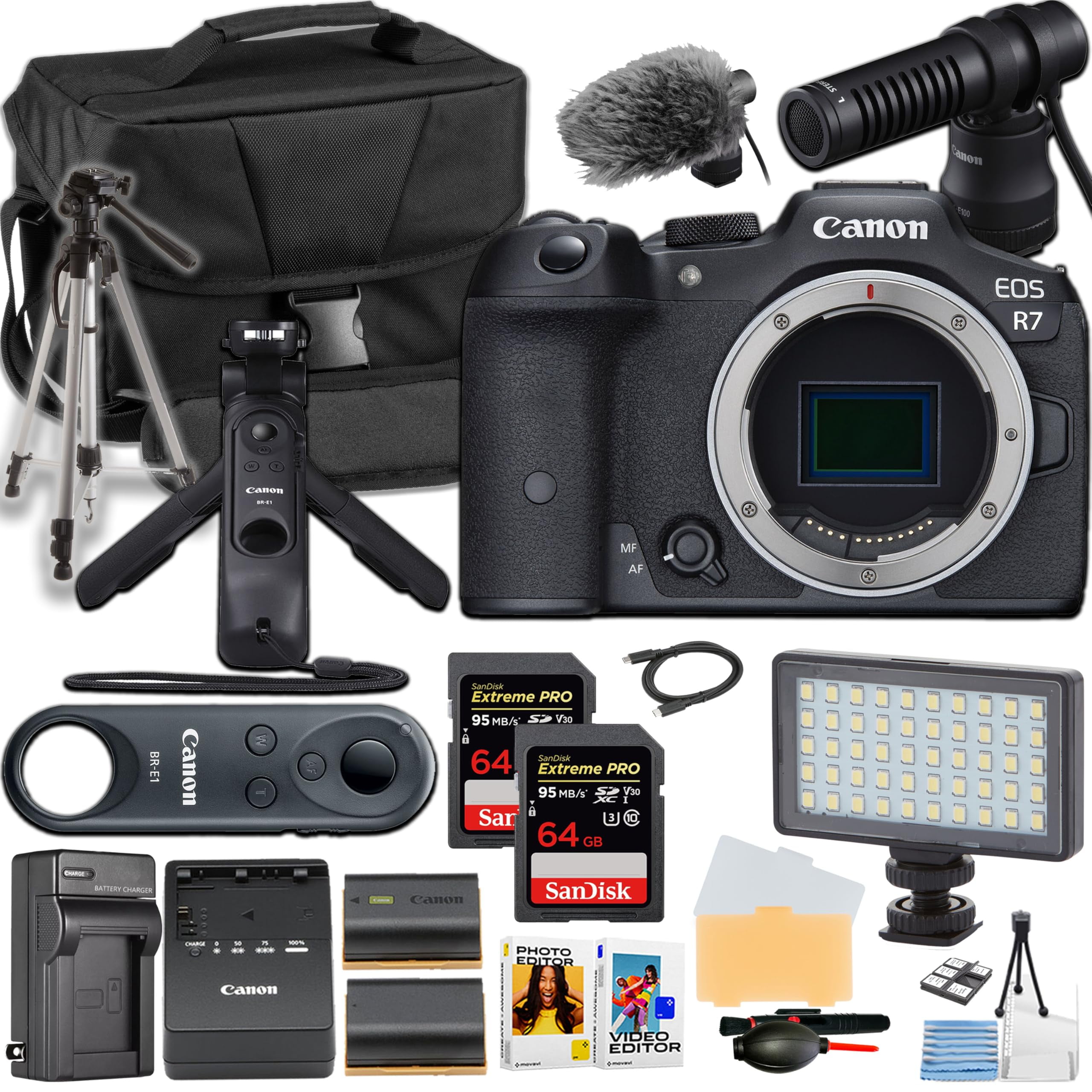 Canon EOS R7 Mirrorless Camera Body ONLY + Canon Handgrip and ...
