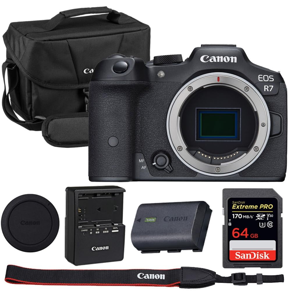 Canon EOS R7 Mirrorless Camera Body Only Bundle with Canon 200ES EOS ...