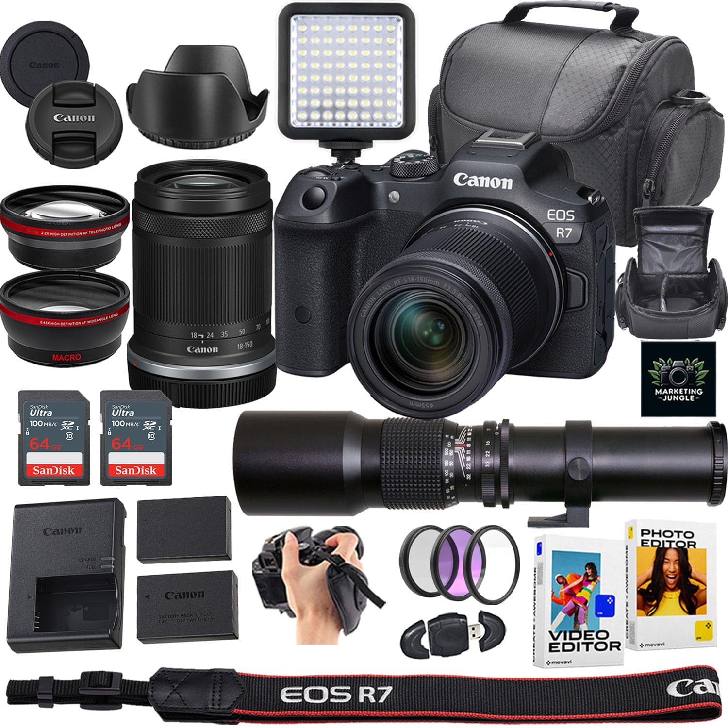 Canon EOS R7 Mirrorless Camera + Canon RF-S 18-150mm f/3.5-6.3 is STM ...