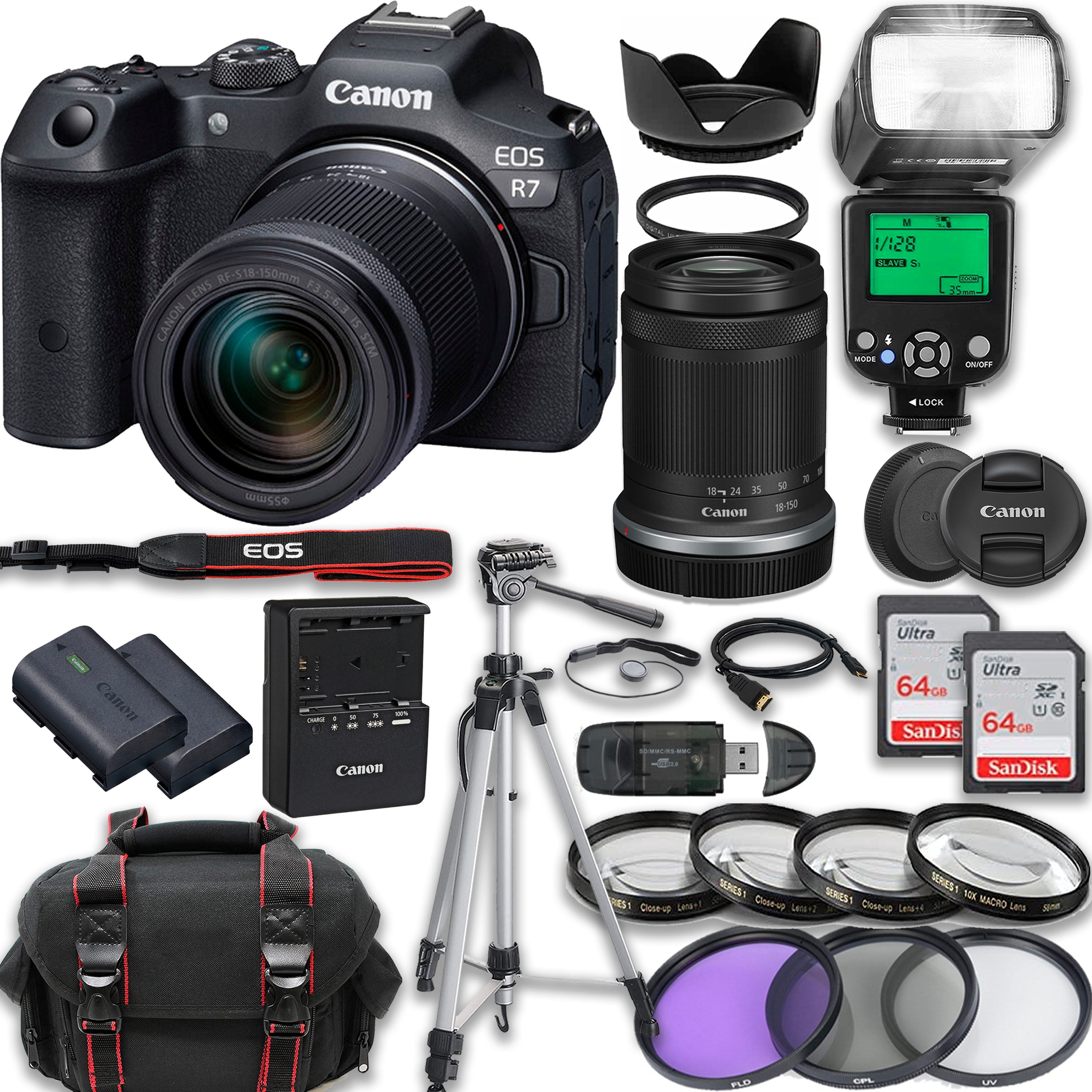 Canon EOS R7 Mirrorless Camera with Canon RF-S 18-150mm IS STM Lens ...