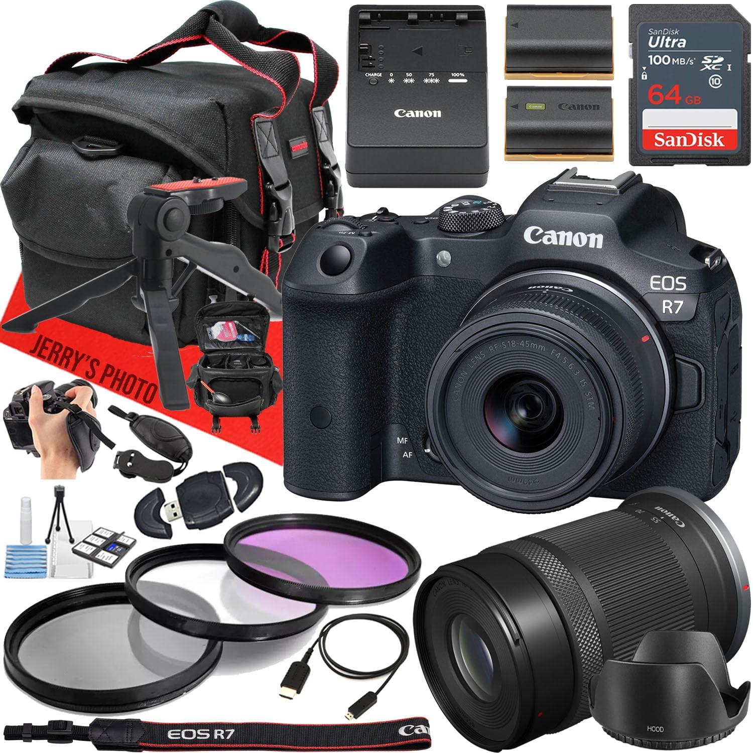 Canon EOS R7 Mirrorless Camera With RF-S 18-45mm f/4.5-6.3 IS STM And ...