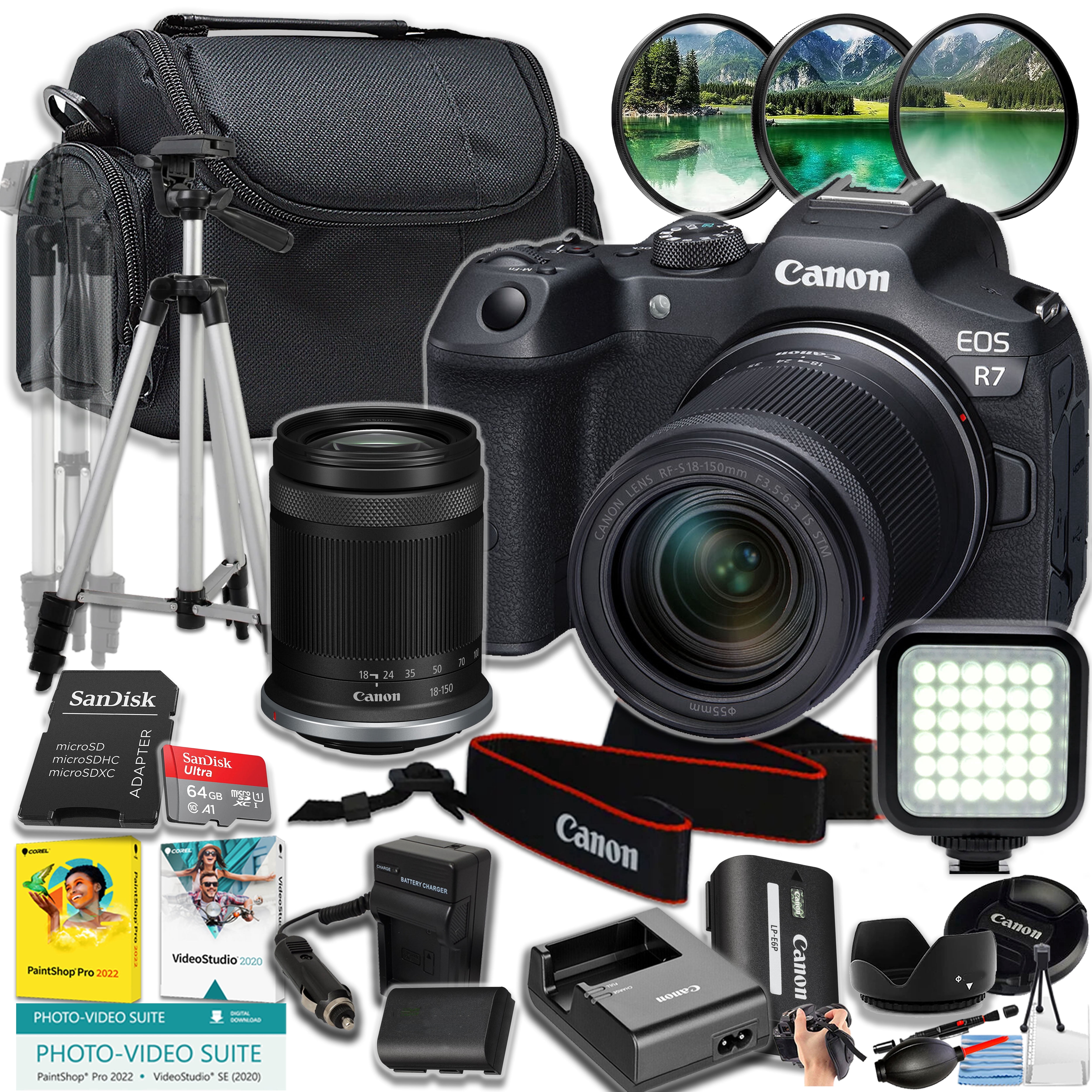 Canon EOS R7 Mirrorless Camera with RF-S 18-150mm Lens Kit ...